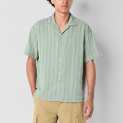 Click here for Arizona Mens Short Sleeve Striped Button-Down Shir... prices