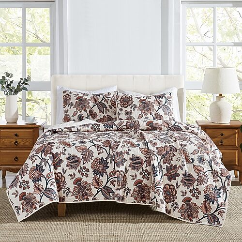 Click here for Cannon Chloe Jacobean 3pc. Quilt Set prices