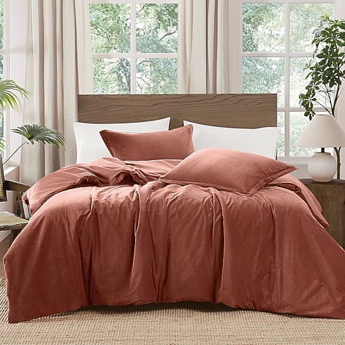 Click here for Brooklyn Loom Matte Cotton Velvet 3pc. Comforter S... prices