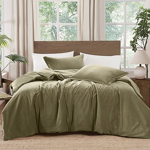 Click here for Brooklyn Loom Matte Cotton Velvet 3pc. Comforter S... prices
