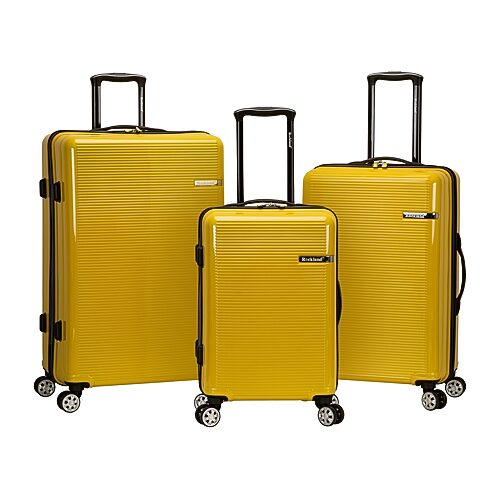 Click here for Rockland Horizon 3-Pc. Hardside Luggage Set - Yell... prices