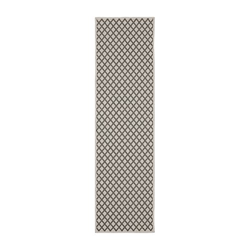 Covington Home Trieste Lattice Diamond Indoor Outdoor Rectangular Runner  One Size  Gray