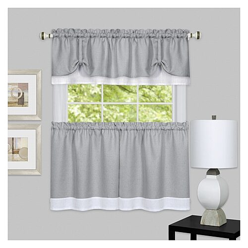 Click here for Achim Darcy Kitchen Curtain Set prices