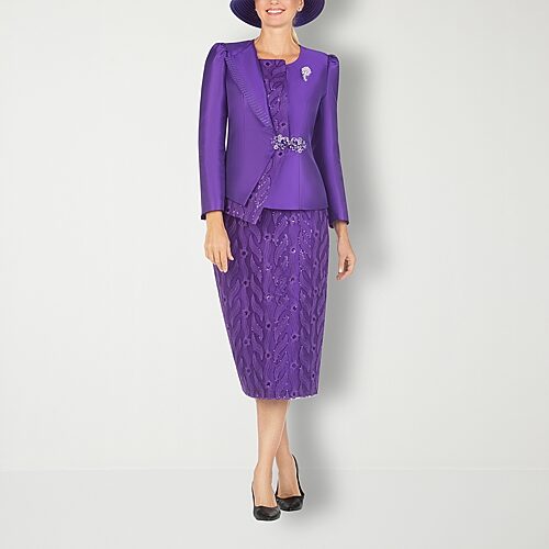 Click here for Giovanna Signature 2-pc. Skirt Suit-Plus  24w  Pur... prices