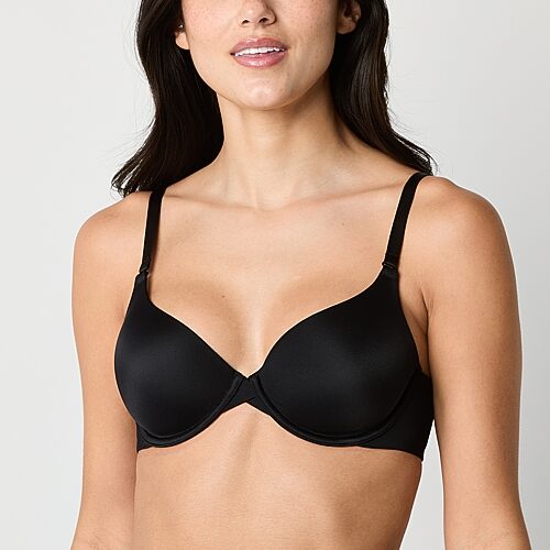 Ambrielle Everyday Womens Medium Support Demi Bra  Dd  Black