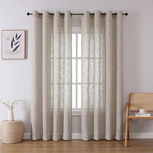 Click here for Regal Home Ashford Grommet Top Sheer Single Curtai... prices