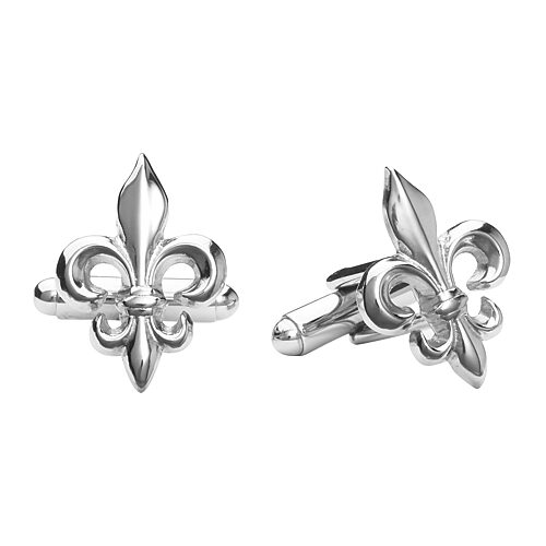 Click here for Fleur De Lis Cuff Links  One Size  Silver prices