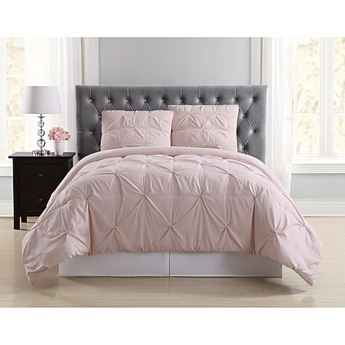 Click here for Truly Soft Pleated Comforter Set  King - Blush prices