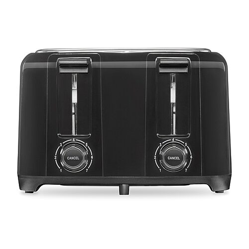 Proctor Silex Wide Slot 4-Slice Toaster - Black