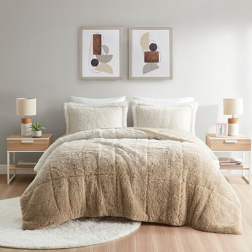 Click here for Intelligent Design Brielle Ombre Shaggy Faux Fur 3... prices