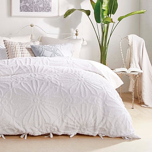 Click here for Peri Home Chenille Medallion Duvet Cover Set  King prices