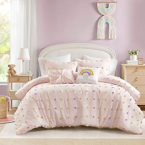 Click here for Intelligent Design Callie Pom Pom 5-Pc. Comforter... prices