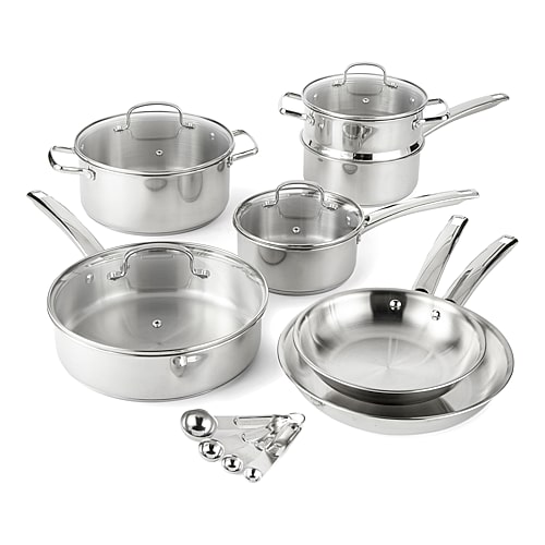 Click here for Cooks Stainless Steel 15-pc. Cookware Set  One Siz... prices