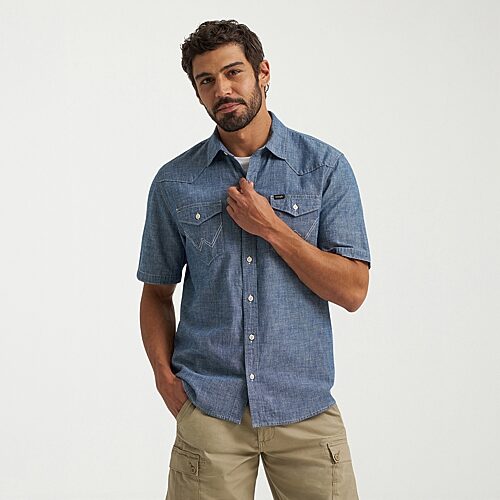 Click here for Lee Mens Short Sleeve Regular Fit Button-Down Shir... prices
