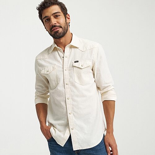Click here for Wrangler Mens Regular Fit Long Sleeve Button-Down... prices