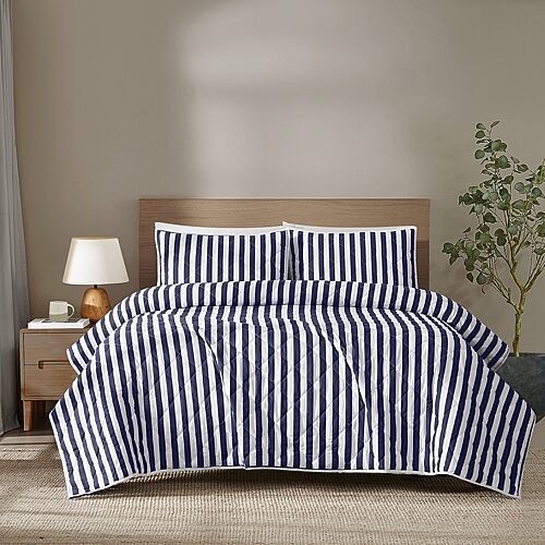 Click here for Brooklyn Loom Levi Stripe 3pc. Quilt Set prices