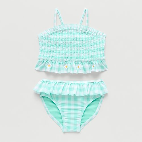 Click here for Okie Dokie Toddler & Little Girls Gingham 2-pc. Ta... prices