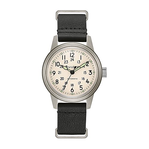 Click here for Bulova HACK Mens Stainless Steel Ivory Dial Automa... prices