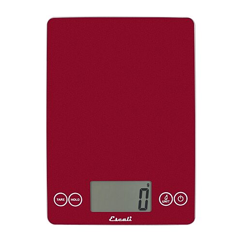 Escali Arti Glass Digital Food Scale  One Size  Red