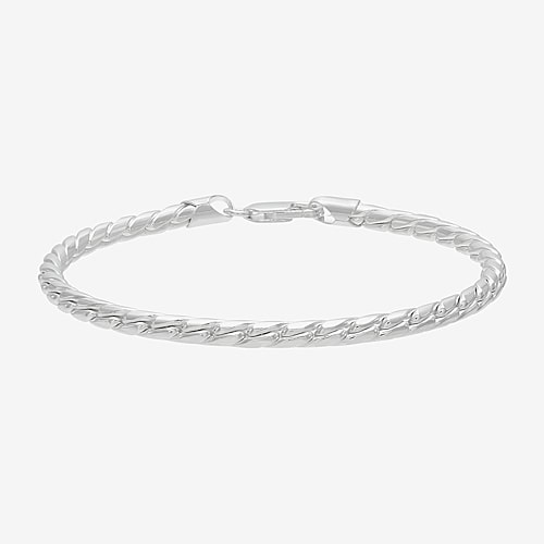 Click here for Made in Italy Mens Sterling Silver 8 1/2 Inch Soli... prices