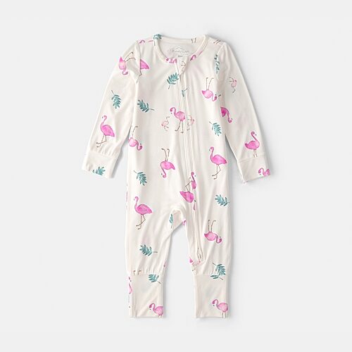 Click here for Carters Baby Girls PurelySoft Flamingo 2-Way Zip S... prices