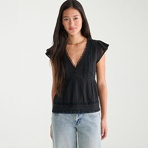 Click here for AEROPOSTALE Womens Juniors V Neck Short Sleeve Bab... prices
