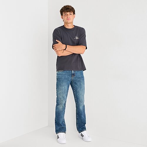 Click here for Arizona Mens Bootcut Jean  32 32  Blue prices