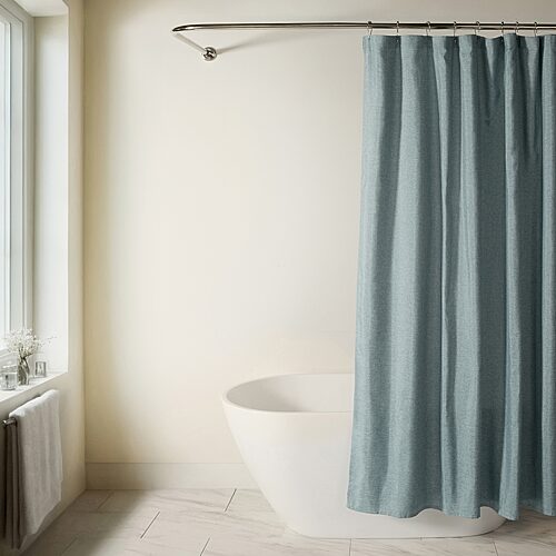 Click here for ienjoy Home Linen-Look Shower Curtains  72 x 72 -... prices