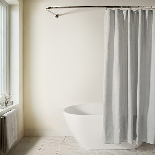Click here for ienjoy Home Linen-Look Shower Curtains  72 x 72 -... prices