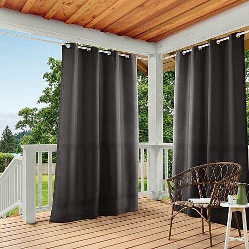 Click here for Town And Country Cabana Solid Grommet Top Light-Fi... prices