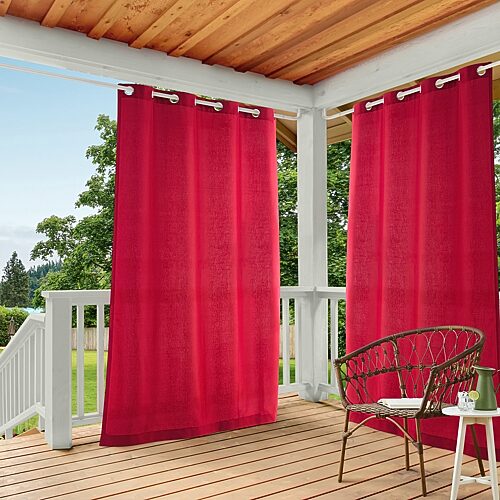 Click here for Town And Country Cabana Solid Grommet Top Light-Fi... prices