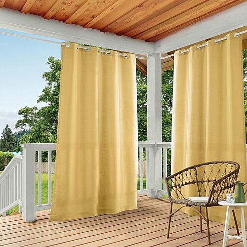 Click here for Town And Country Cabana Solid Grommet Top Light-Fi... prices