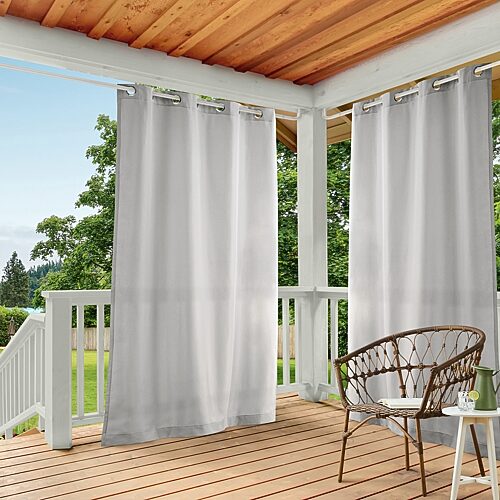 Click here for Town And Country Cabana Solid Grommet Top Light-Fi... prices