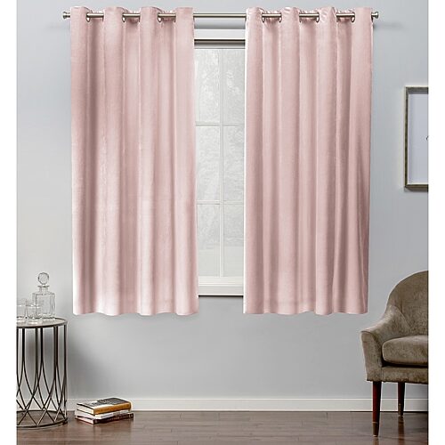 Click here for Exclusive Home Curtains Velvet Grommet Top Light-F... prices