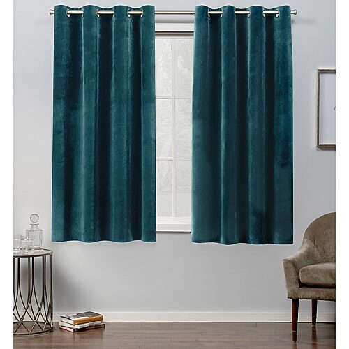 Click here for Exclusive Home Curtains Velvet Grommet Top Light-F... prices