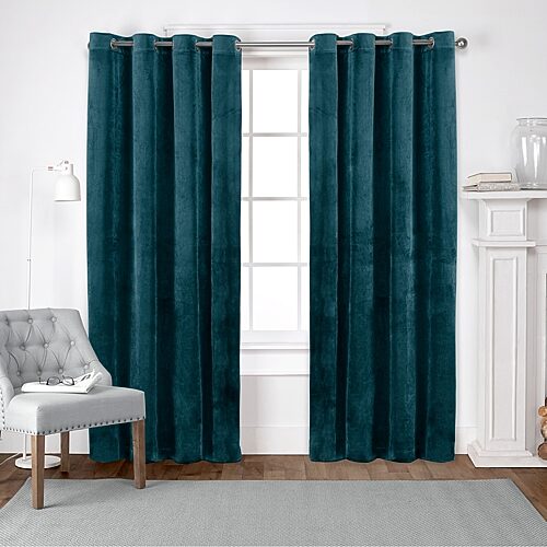 Click here for Exclusive Home Curtains Velvet Grommet Top Light-F... prices