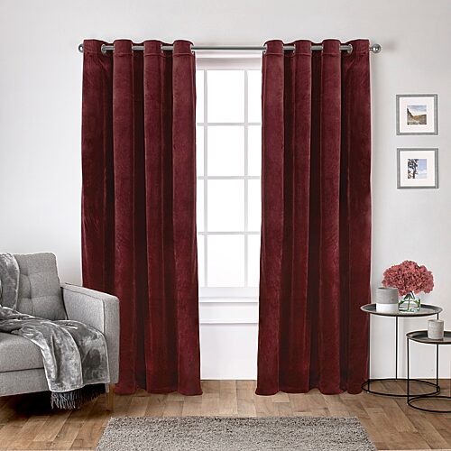Click here for Exclusive Home Curtains Velvet Grommet Top Light-F... prices