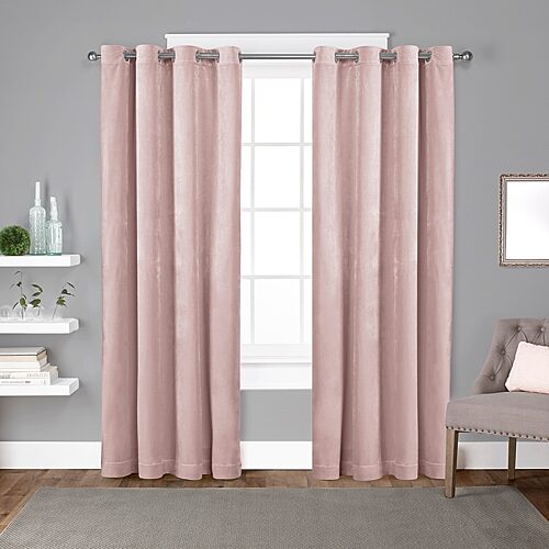 Click here for Exclusive Home Curtains Velvet Grommet Top Light-F... prices