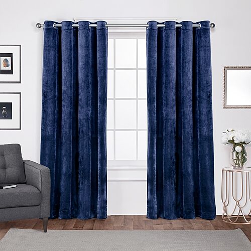 Click here for Exclusive Home Curtains Velvet Grommet Top Light-F... prices