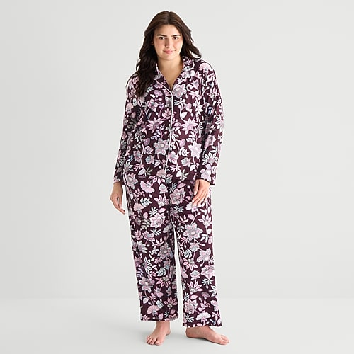Click here for Jaclyn Womens Long Sleeve 2-pc. Plus Pajama Set  2... prices