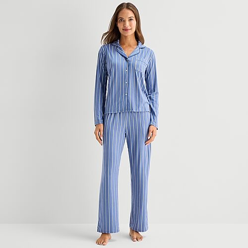 Click here for Jaclyn Womens Long Sleeve 2-pc. Pajama Set  X-larg... prices
