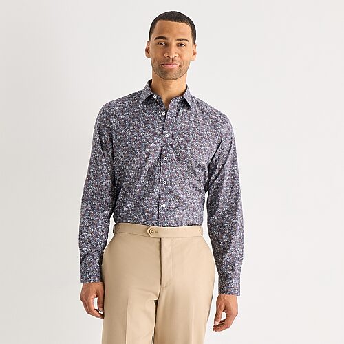 Click here for Stafford Floral Mens Long Sleeve Regular Fit Butto... prices