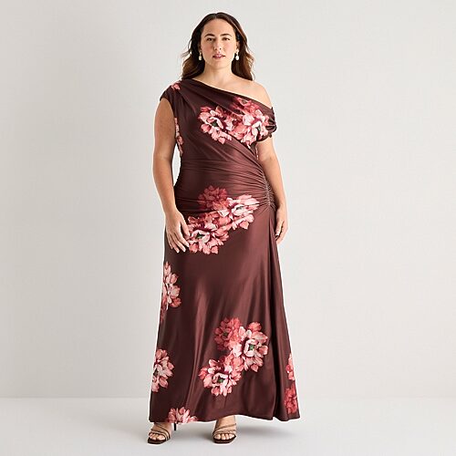Click here for Premier Amour Womens Plus Asymmetrical Neck Sleeve... prices