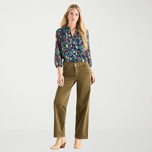 Click here for St. Johns Bay Womens Tall High Rise Wide Leg Cordu... prices