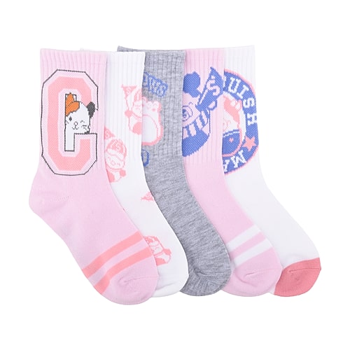 Click here for Girls 5 Pair Squishmallows Crew Socks  6-8  Pink prices