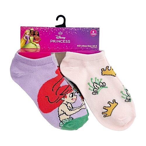 Click here for Little & Big Kid Girls 6 Pair Princess Peach No Sh... prices
