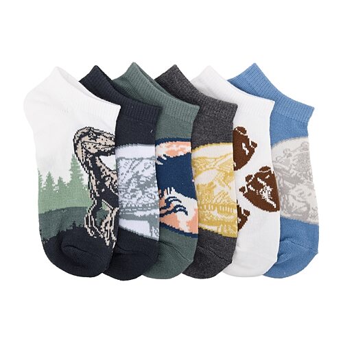 Click here for Boys 6 Pair No Show Socks  4-6  White prices