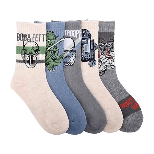 Click here for Boys 5 Pair Crew Socks  6-8  Beige prices