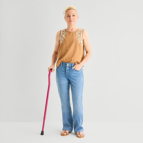 Click here for St. Johns Bay Womens Adaptive Bootcut Jean  12  Bl... prices