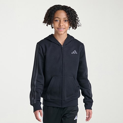 Click here for adidas Boys 8-20 Full-Zip Long-Sleeve Hoodie - Bla... prices